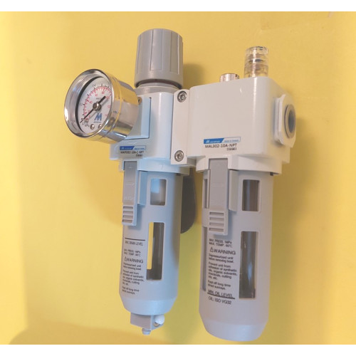 Mindman MACP302-10A, Filter, Regulator, Lubricator, 3/8" NPT, with ...